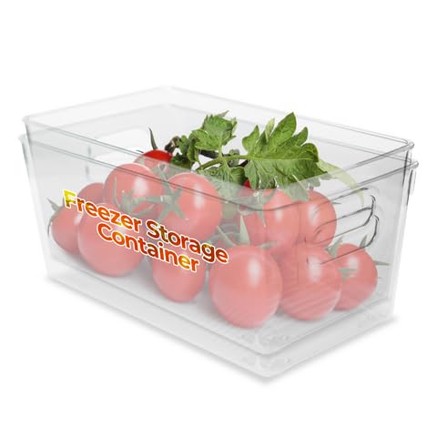 Refrigerator Organizers and Storage Containers - Efficient Kitchen Fridge Organization - Reusable Fridge Organizer Bins - Clear Refrigerator Storage Bins - 5.2’’ W x 9.3" L x 4.2" H (2 Pack)