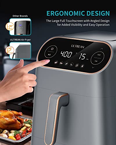 9-Quart 6-in-1 Electric Hot Air Fryer Oven, Large Family Size Oilless Cooker with LCD Touch Control Panel and Nonstick Basket - ETL Certified, 1750W