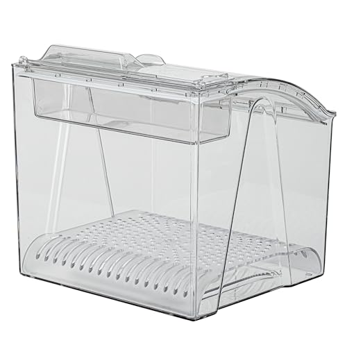 Restaurantware Met Lux 1.6 Gallon Food Storage Container, 1 Airtight Treat Box - With Scoop, Holds Up To 25 Cups, Clear Plastic Cereal Container With Lid, For Kitchen Or Pantry Organization