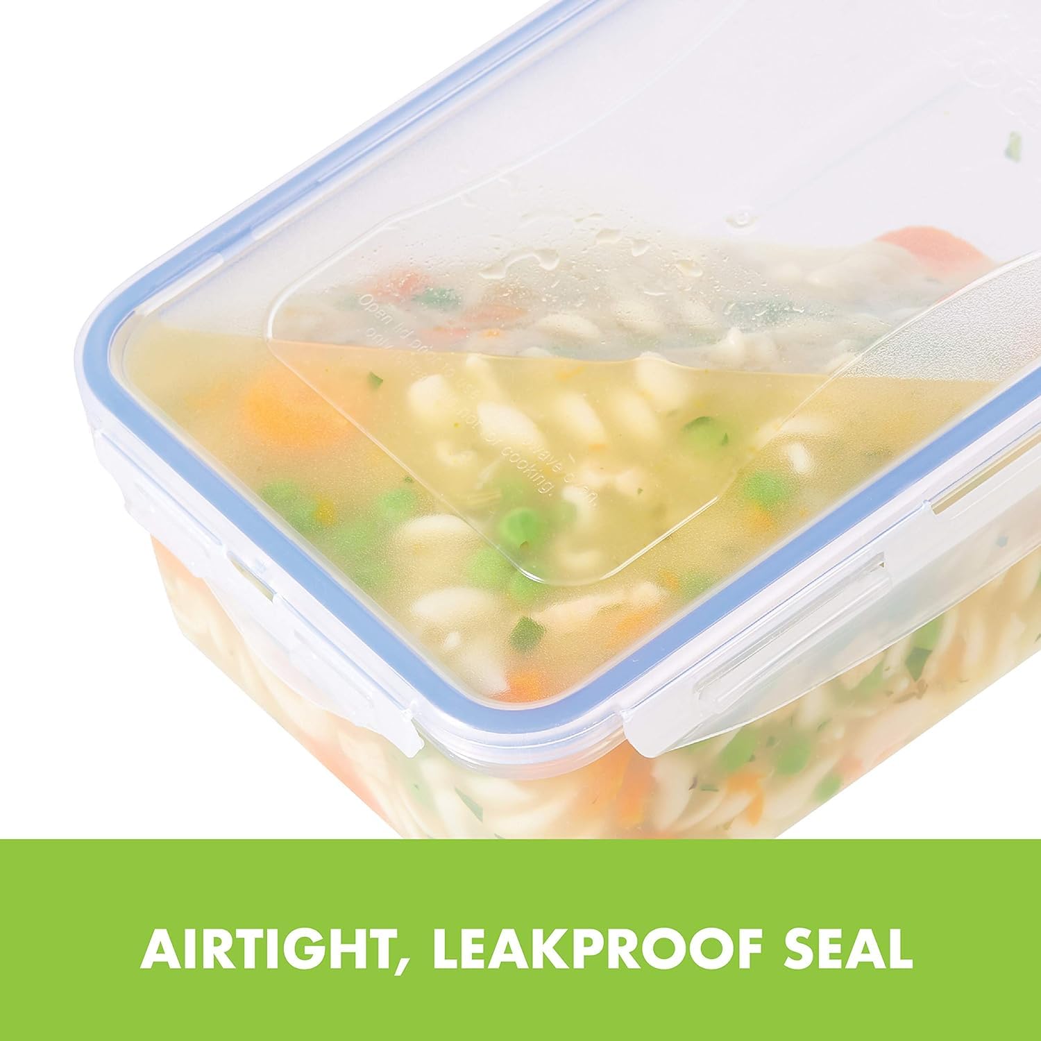 Generic 2 PACKS - LocknLock Easy Essentials Food lids/Pantry Storage/Airtight containers, BPA Free, With Dividers, 870 ml, 29oz, clear, Transparent, 2XHPL823C