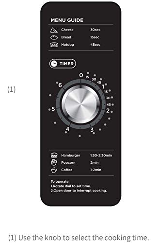 Midea Equipment 1025F0A Countertop Commercial Microwave Oven with Dial, 1000W, Stainless Steel.9 CuFt