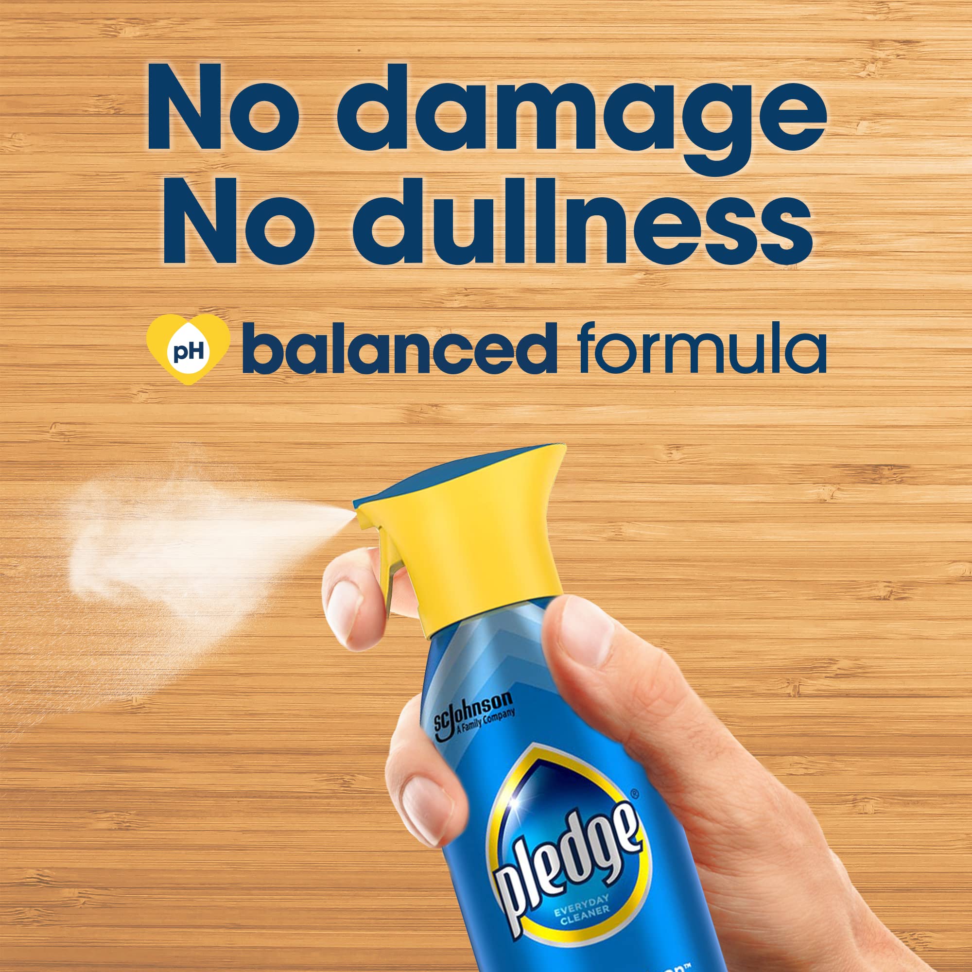 Pledge Multi-Surface Cleaner Aerosol Spray, Works on Glass Leather, Granite, Wood, Marble, Chrome, Stainless Steel, Plastic, and More, Rain Shower, 9.7 oz (Pack of 3)