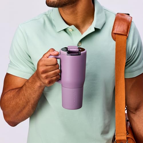 BrüMate Müv - 25oz 100% Leak Proof Insulated Coffee Mug with Handle & Lid - Stainless Steel Coffee Travel Mug - Double Walled Coffee Cup (Matte Black)