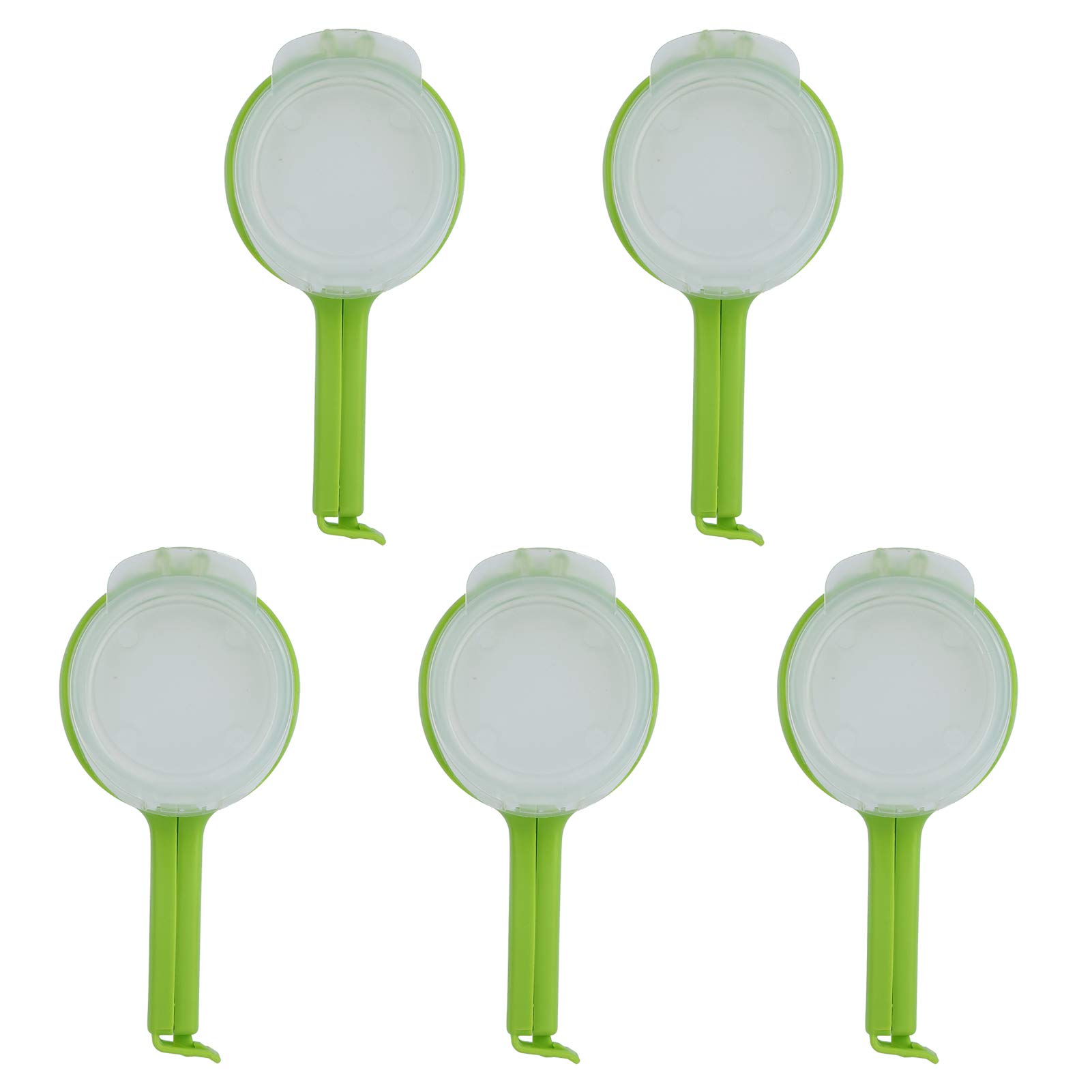 Bag Clips for Food, 5Pcs Reuseable Plastic Food Storage Sealing Clip with Pour Spouts for Food Kitchen Tools, Kitchen Chip Bag Clips