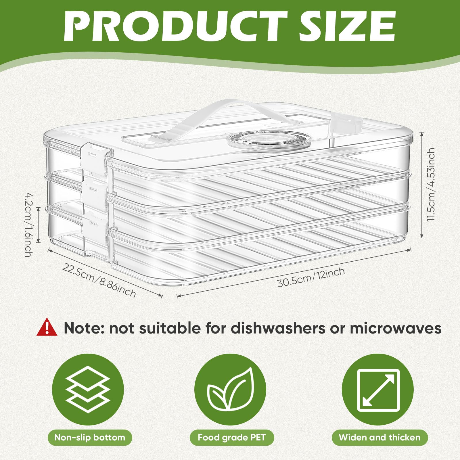 SiliFine Deli Meat Container for Fridge Organizer Food Storage Boxes with Lid Stackable Lunch Meat Container Airtight Deli Holder for Refrigerator Organizing Salami Cold Cut Turkey Bacon Pantry