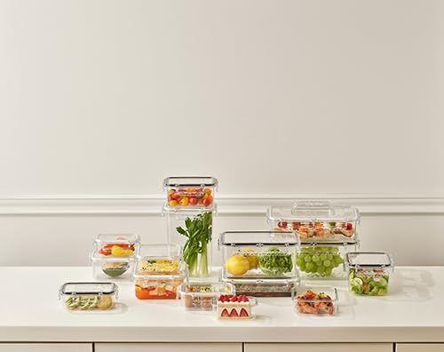 gotman Airtight Food Storage Container With Lid (45.6oz) BPA-Free | Meal Prep | Microwave, Freezer and Dishwasher Safe | Leak-Proof | Kitchen Fridge Organizer Boxes | lids airtight sealing