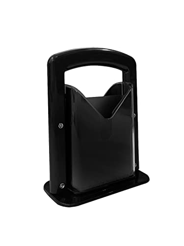 Bagel Slicer, Plastic and Stainless Steel Bagel Precision Slicer, Kitchen Bread Slicing Gadget Black
