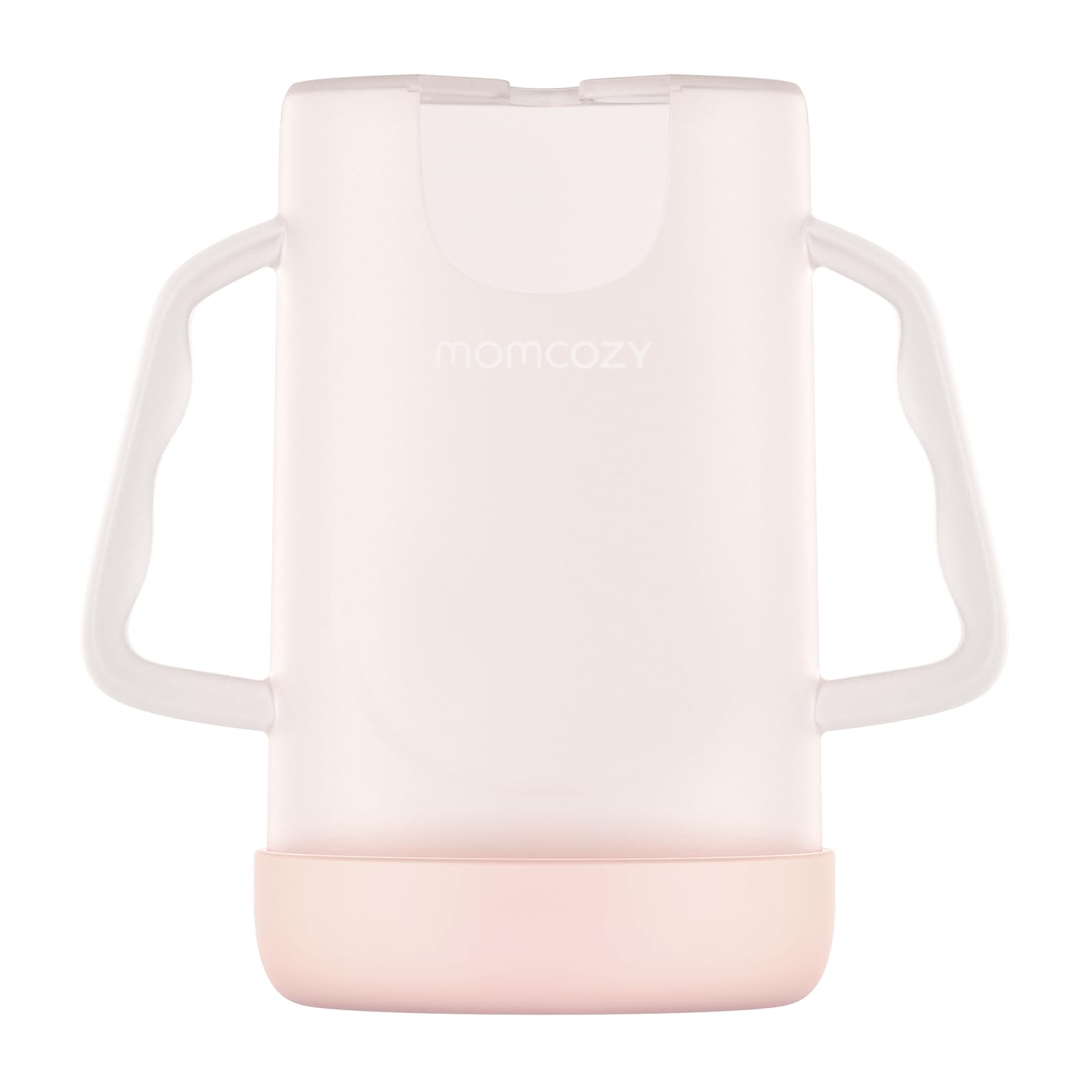 Momcozy Squeeze Pouch Holder for Food Pouches and Drink Boxes, Baby Pouch Holder Allows Baby to Self-Feed and Avoid Messes, Baby Food Pouch Holder Handle is Easy to Grip, Comfortable, Pink