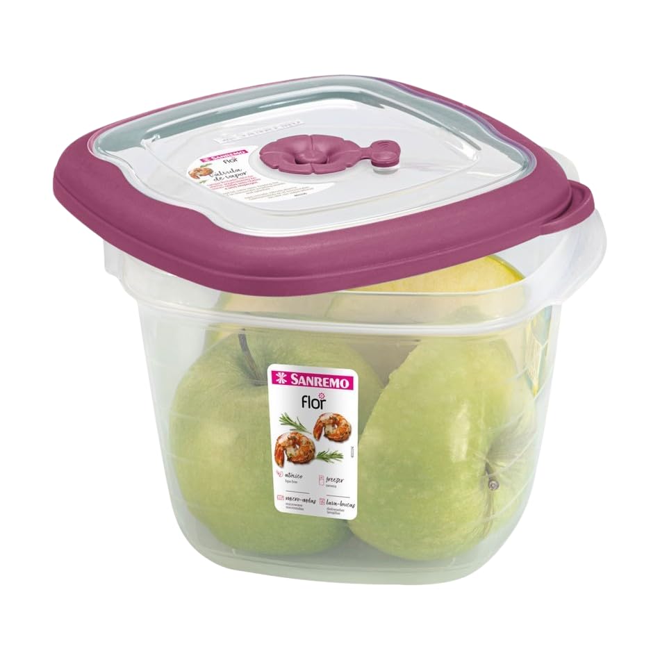 Tribello Plastic Freezer Food Storage Container with Lids Microwave/Dishwasher Safe Steam Vent/Air-Tight Lid Square Medium 40 Oz 4-Pack, 5-Cup