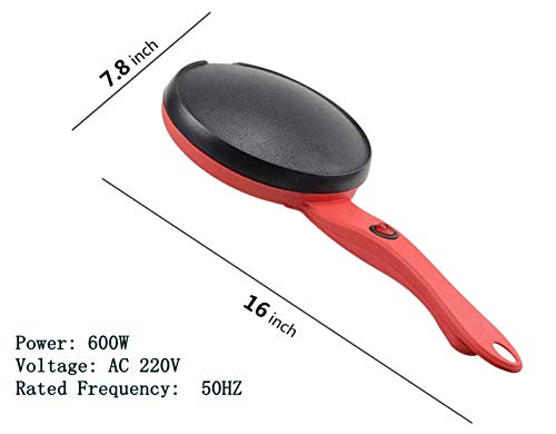 8" Electric Crepe Maker Nonstick Crepe Pan Portable Mini Household Pancake Machine with Batter Bowl & Egg Whisk for Crepes,Pancakes,Tortillas,Gifts for Women