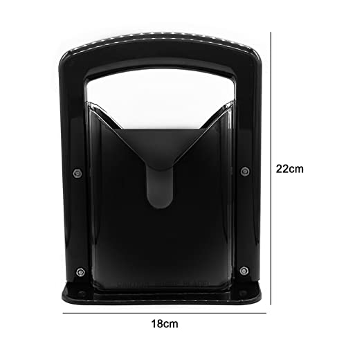 Bagel Slicer, Plastic and Stainless Steel Bagel Precision Slicer, Kitchen Bread Slicing Gadget Black