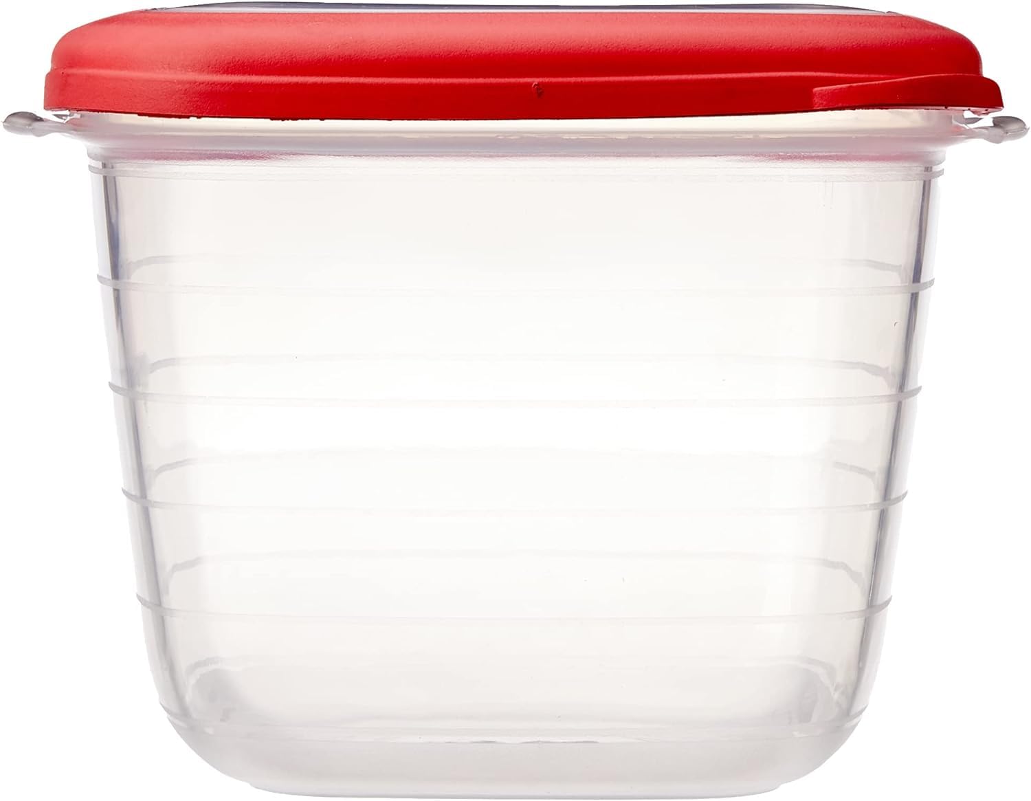 Tribello Plastic Freezer Food Storage Container with Lids Microwave/Dishwasher Safe Steam Vent/Air-Tight Lid Square Medium 40 Oz 4-Pack, 5-Cup