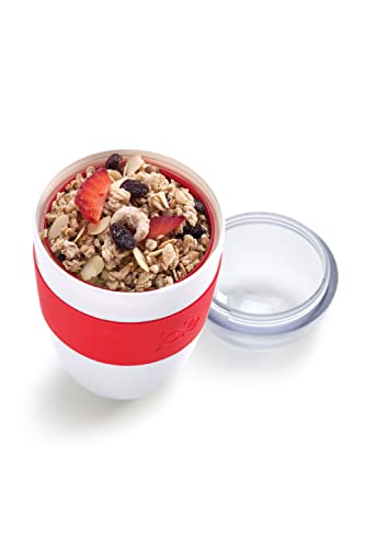Joie Yogurt Parfait - Cereal - Oatmeal On The Go Reuseable and Portable Cup with Spoon