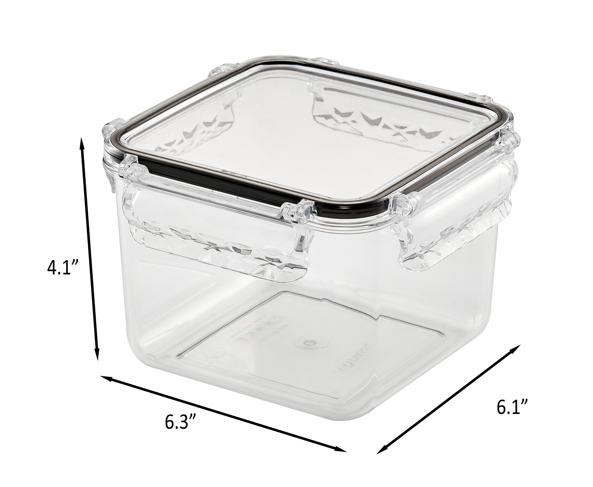 gotman Airtight Food Storage Container With Lid (47.3oz) BPA-Free | Meal Prep | Microwave, Freezer and Dishwasher Safe Leak-Proof | Kitchen Fridge Organizer Boxes | lids airtight sealing