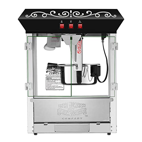 Great Northern 10 oz Perfect Popper Countertop Style Popcorn Machine Black