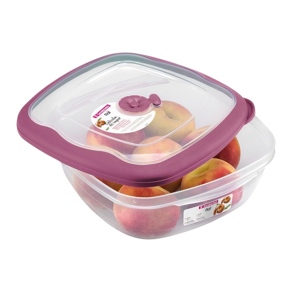 Tribello Plastic Freezer Food Storage Container with Lids Microwave/Dishwasher Safe Steam Vent/Air-Tight Lid Square Large 67 Oz 2-Pack 8.3-Cup