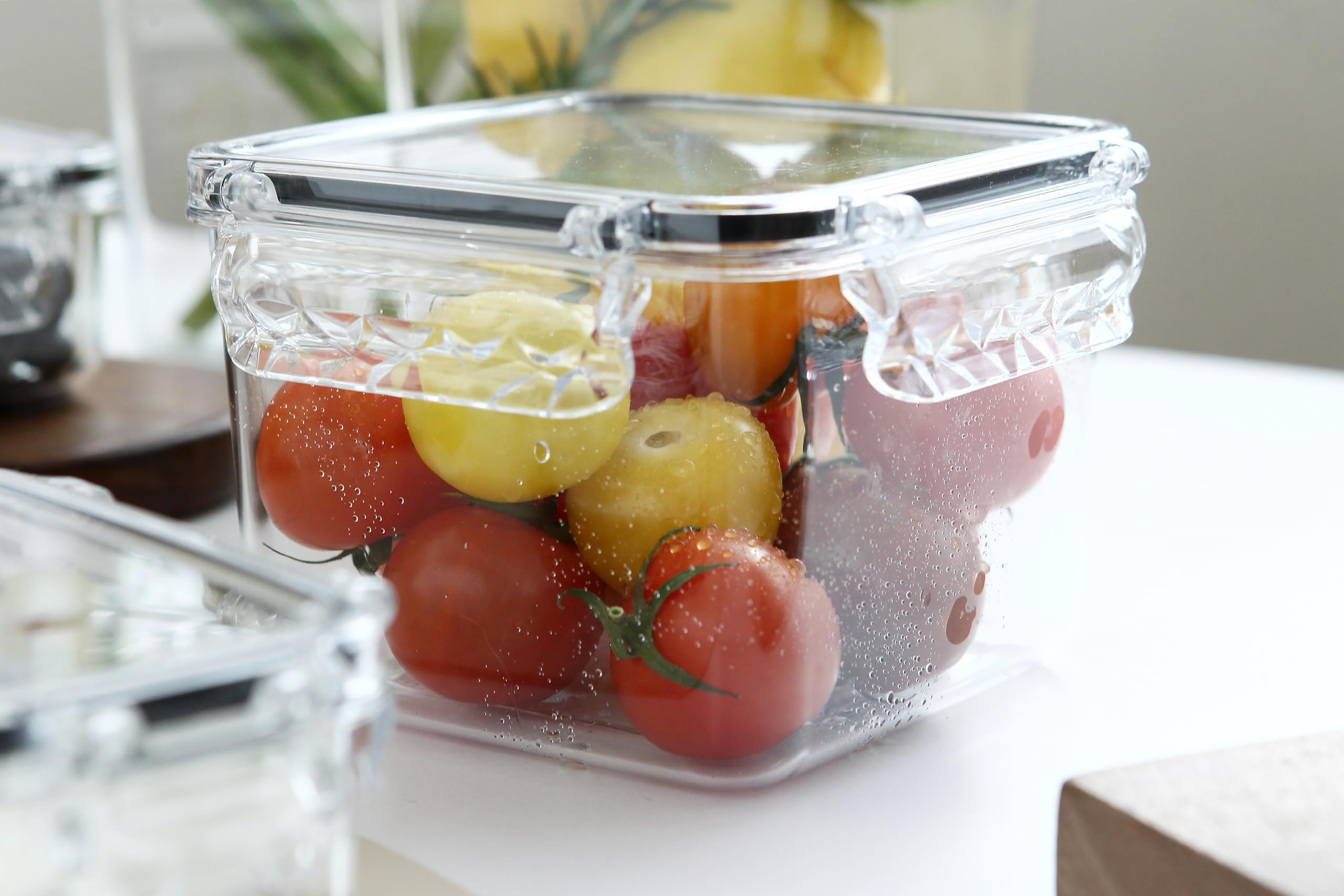 gotman Airtight Food Storage Container With Lid (47.3oz) BPA-Free | Meal Prep | Microwave, Freezer and Dishwasher Safe Leak-Proof | Kitchen Fridge Organizer Boxes | lids airtight sealing