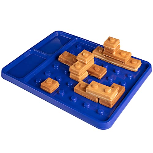 Building Brick Electric Waffle Maker with 2 Construction Eating Plates- Cook Fun, Buildable Waffles or Pancakes in Minutes- Revolutionize Breakfast for Kids, Adults- Stack & Build on Serving Dishes