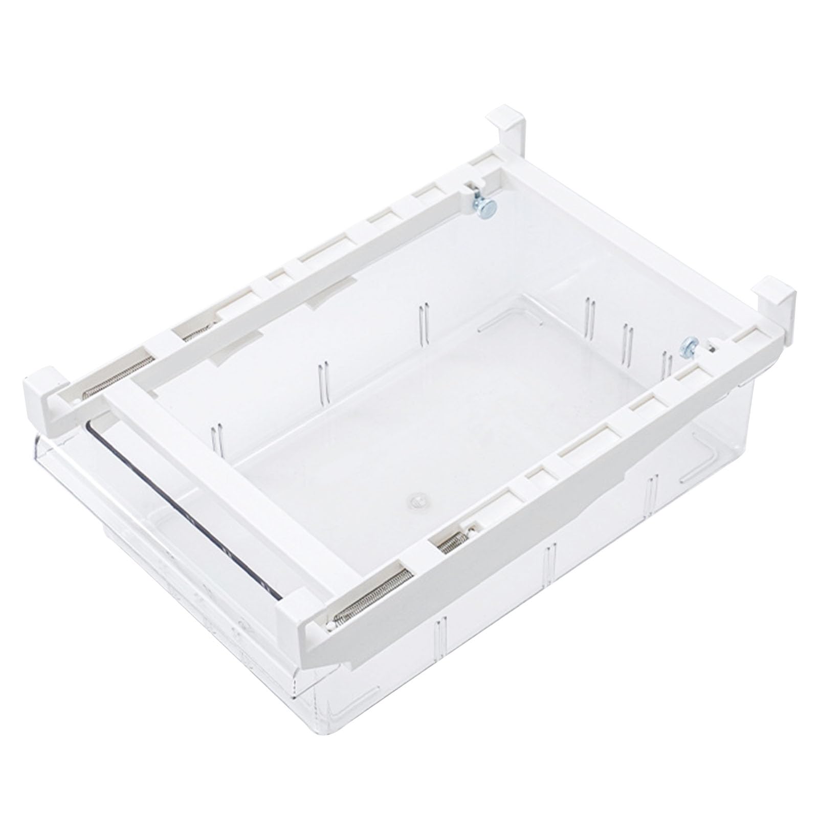 WOHPNLE Refrigerator Drawer, Large Capacity Transparent Rectangular Fridge Under Shelf Drawer Fridge Organizer Bin For Cheese, Deli Meat, Drinks, Fruit, Vegetable