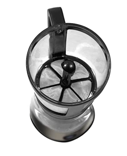 Solac SIPHON BREWER 3-in-1 Vacuum Coffee Maker, Tea Brewer & Water Boiler, Brushed Stainless Steel and Black, 30 oz