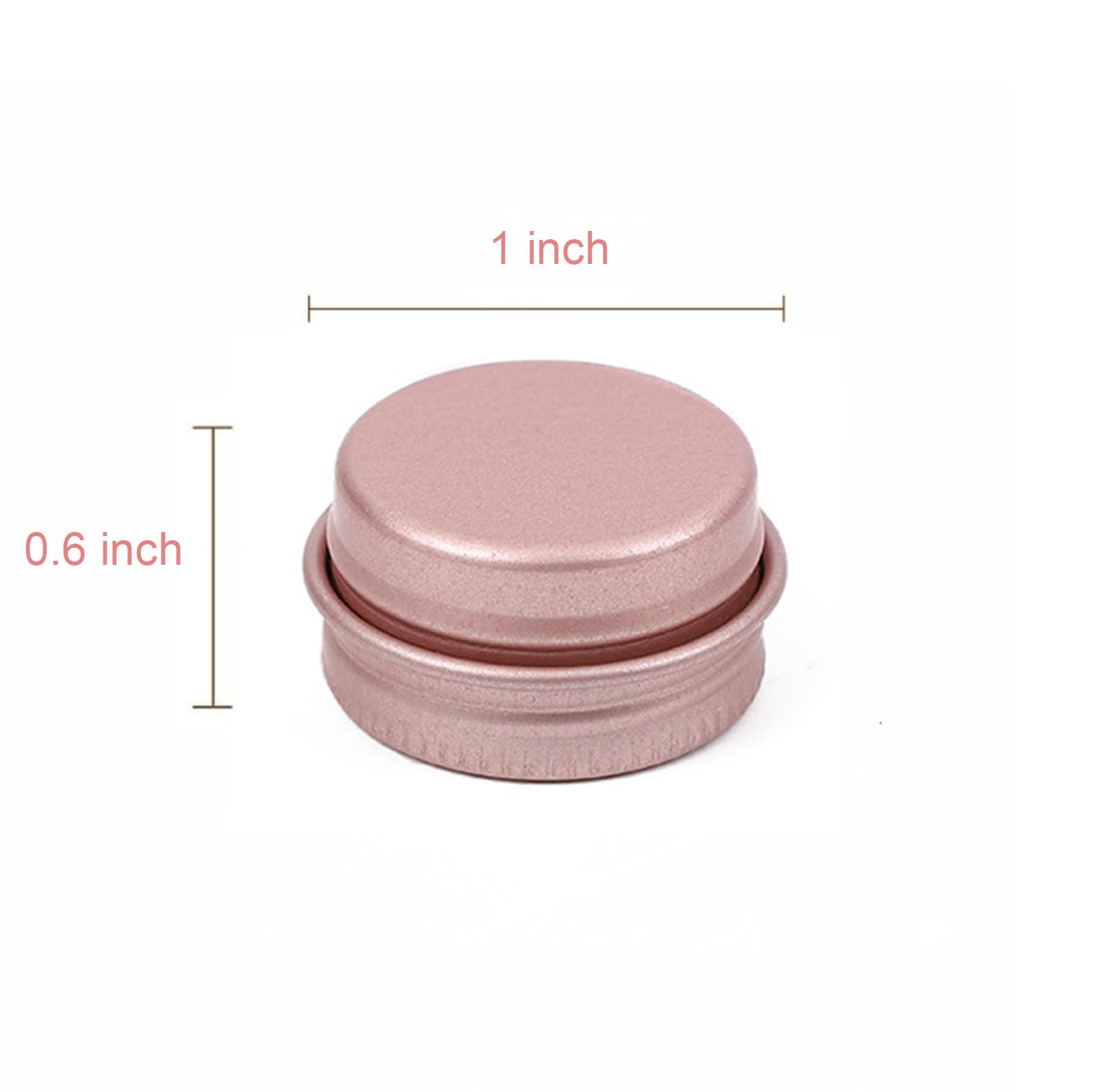 Warmword 25 Pcs Metal Round Tins Aluminum Tin Cans with Screw Lid, 0.18 Ounce,for Lotion Bars, Balms, Spices, Beard Balm, Crafts