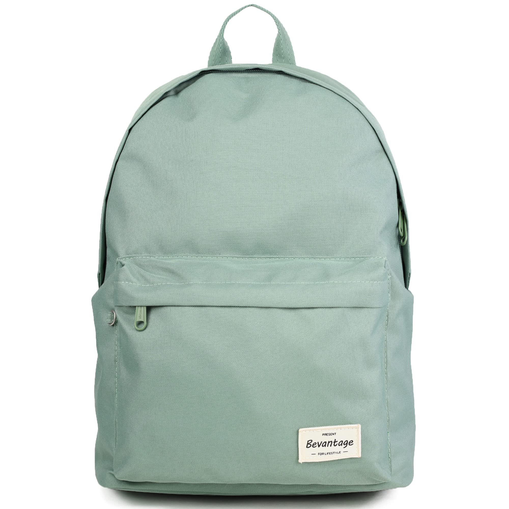 Bevantage Classic Backpack College School Bookbag Water Resistant Casual Daypack Travel Laptop Backpack for Men and Women (Green2)