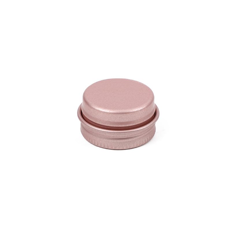 Warmword 25 Pcs Metal Round Tins Aluminum Tin Cans with Screw Lid, 0.18 Ounce,for Lotion Bars, Balms, Spices, Beard Balm, Crafts