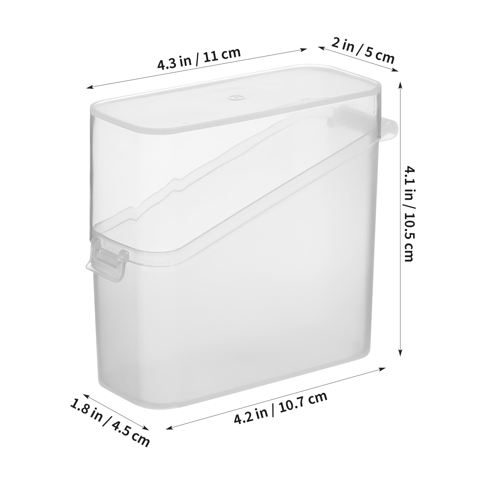 IMIKEYA Cheese Storage Container for Fridge Sliced Cheese Container for Fridge Clear Plastic Butter Cheese Slice Storage Keeper Box Cheese Preservation Container