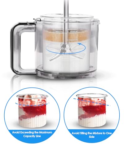 EIIORPO for Ninja Creami Deluxe Pints and Lids - 4 Pack 24oz NC501 NC500 Series Creami Deluxe Pint Containers Replacement Compatible with 11-in-1 Ninja Ice Cream Maker