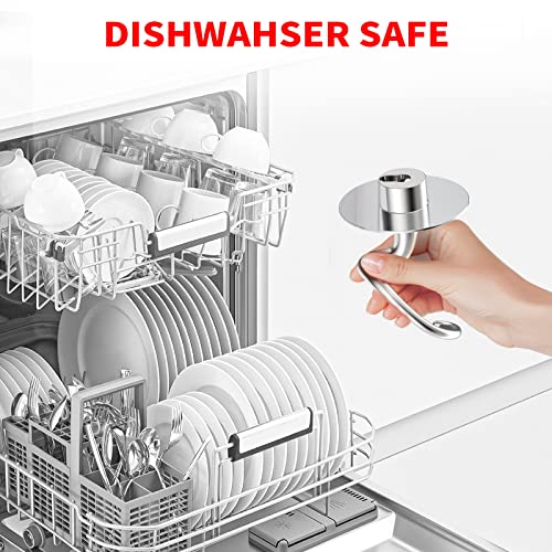 Spiral Dough Hook Accessories for Kitchenaid Stand Mixer, aikeec Fully Stainless Steel K45DH Dough Hook for Kitchen aid 4.5/5 Quart Tilt-Head Stand Mixer, Mess Free Mixer Accessory, Dishwasher Safe