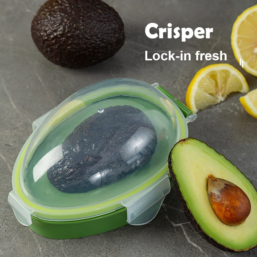 Avocado Saver Holder, Avocado Saver Keeper, Avocado Container Storage Box Reusable Food Crisper Fruit Keeper for Refrigerator, Keep Your Avocados Fresh