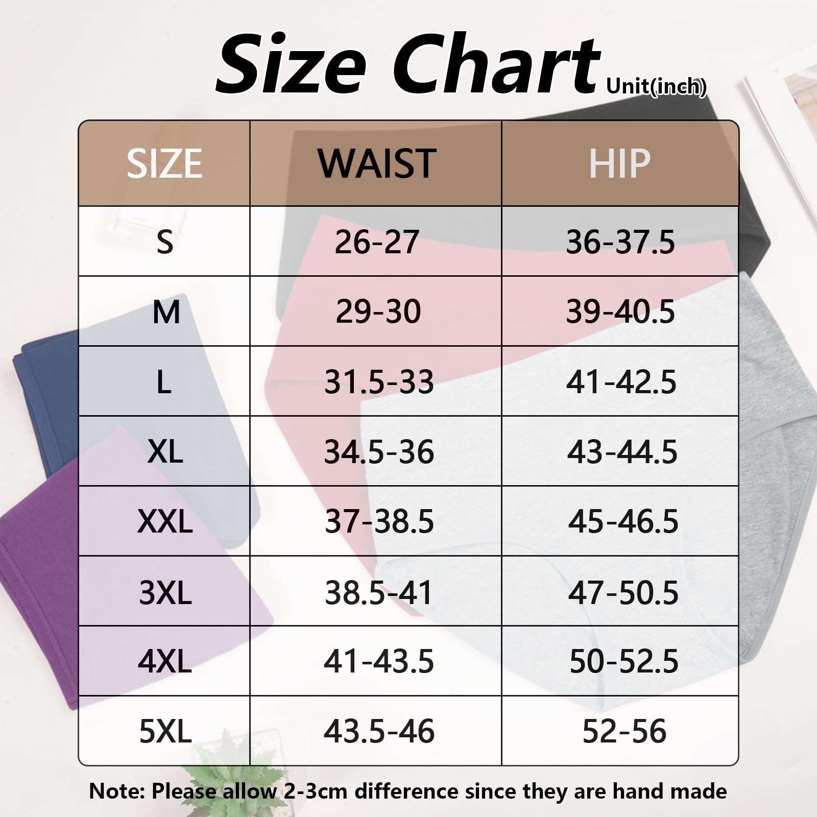 OLIKEME Womens High Waisted Underwear Cotton Tummy Control Stretch Panties Postpartum Soft Ladies Briefs 5 Pack (Multi, L)