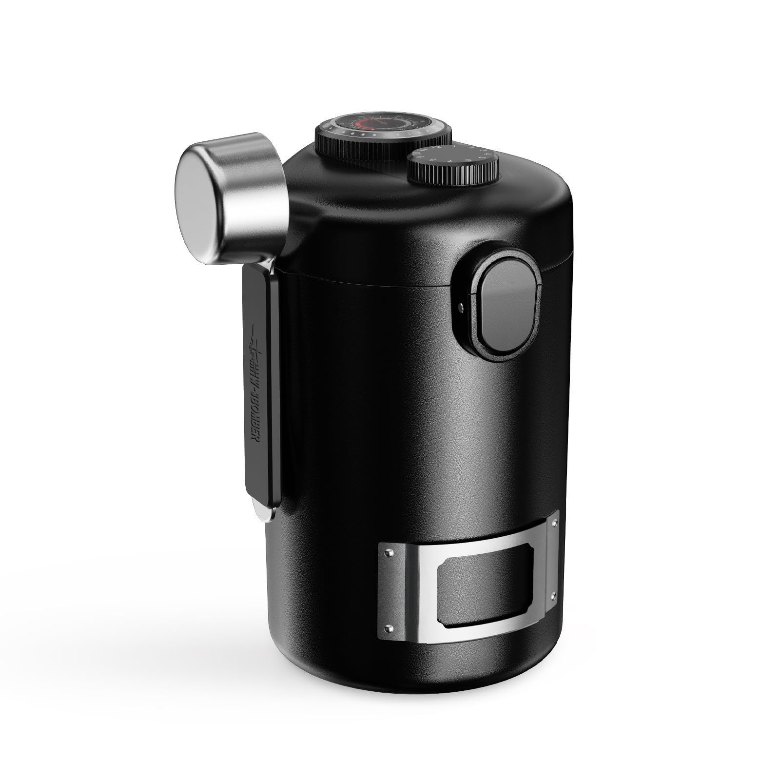 MHW-3BOMBER Camping Airtight Coffee Canister with Humidity Monitor, Travel Vacuum Coffee Storage Container with Magnetic Measuring Scoop for Grounds Coffee, Beans, CO2 Exhaust Valve, S6140B-OS