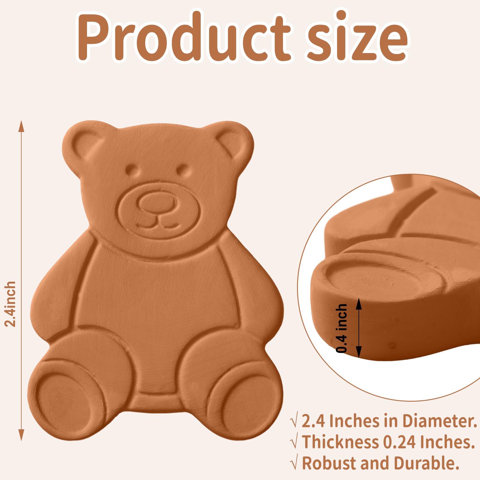 Sasylvia 8 Pcs Brown Sugar Keeper Terracotta Brown Sugar Saver Clay Rabbit Pineapple Owl Fish Bear Squirrel Leaf Softener for Food Storage Containers Keeping Soft and Dry