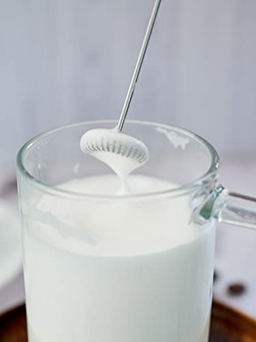 TUCUSA Original Portable Drink Mixer│Milk Frother Handheld │Hand Blender│Electric Whisk for Home & Kitchen │Milkshake Maker│Frother for Coffee, Chocolate, Cappuccino, Latte, Matcha. (CREAM)
