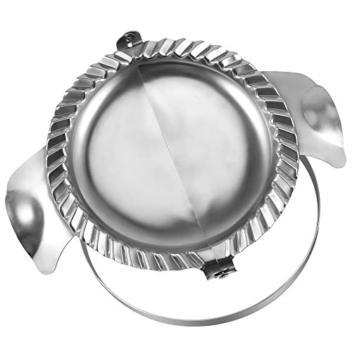 PAMISO Extra Large Empanada Maker, 7 inch Empanada Seal with Dough Cutter Circle, Stainless Steel Empanada Maker Press, Pastry Tools, Pocket Pie