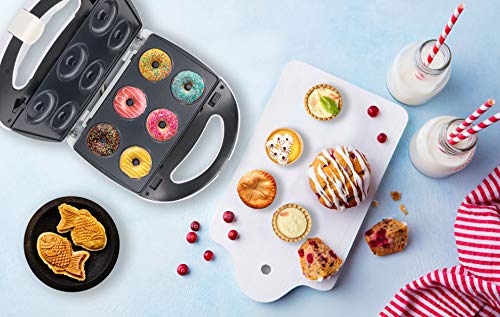 Mini-Donuts Maker, Mini-Pie and Quiche Maker, Taiyaki Maker β NEW 3 in 1 Three Slices Detachable Dessert Maker by StarBlue β White AC 110-120V 50/60Hz 700-800W