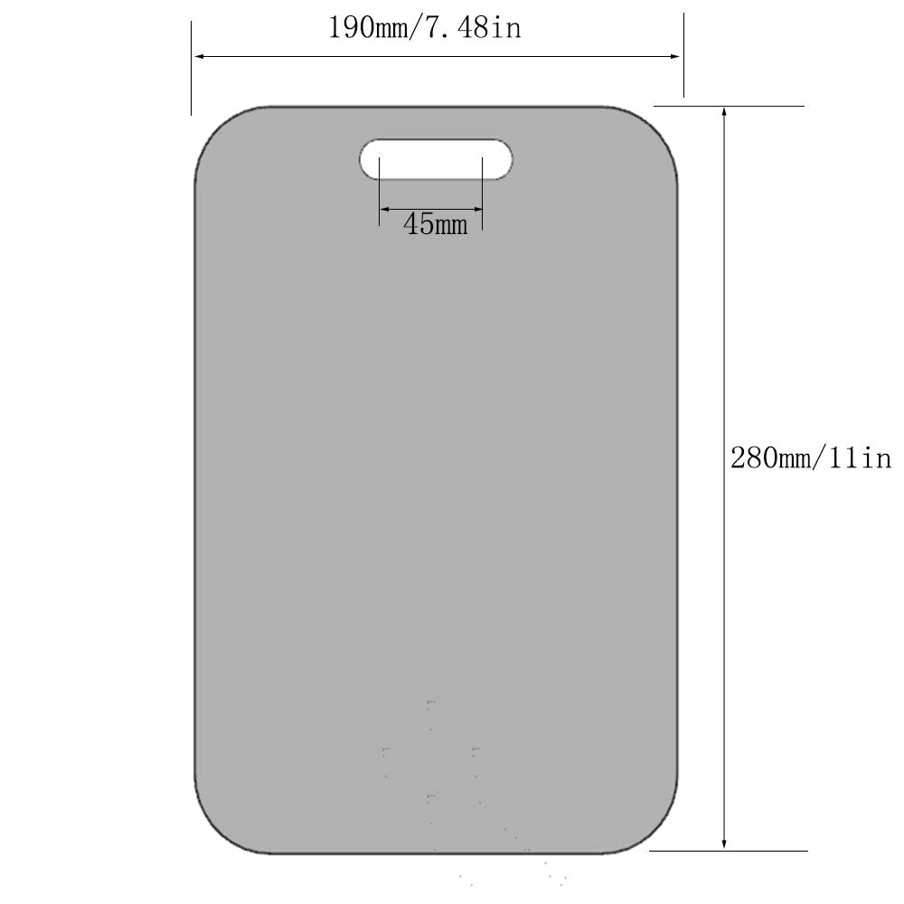 XoYo-Fogless Shower Mirror (11inX7.48in), Anti-Fog Shower Mirror, Shower Makeup Shave Mirror, Frameless Shower Mirror, Wall Hanging Mirror (Large, Shaver Hook)