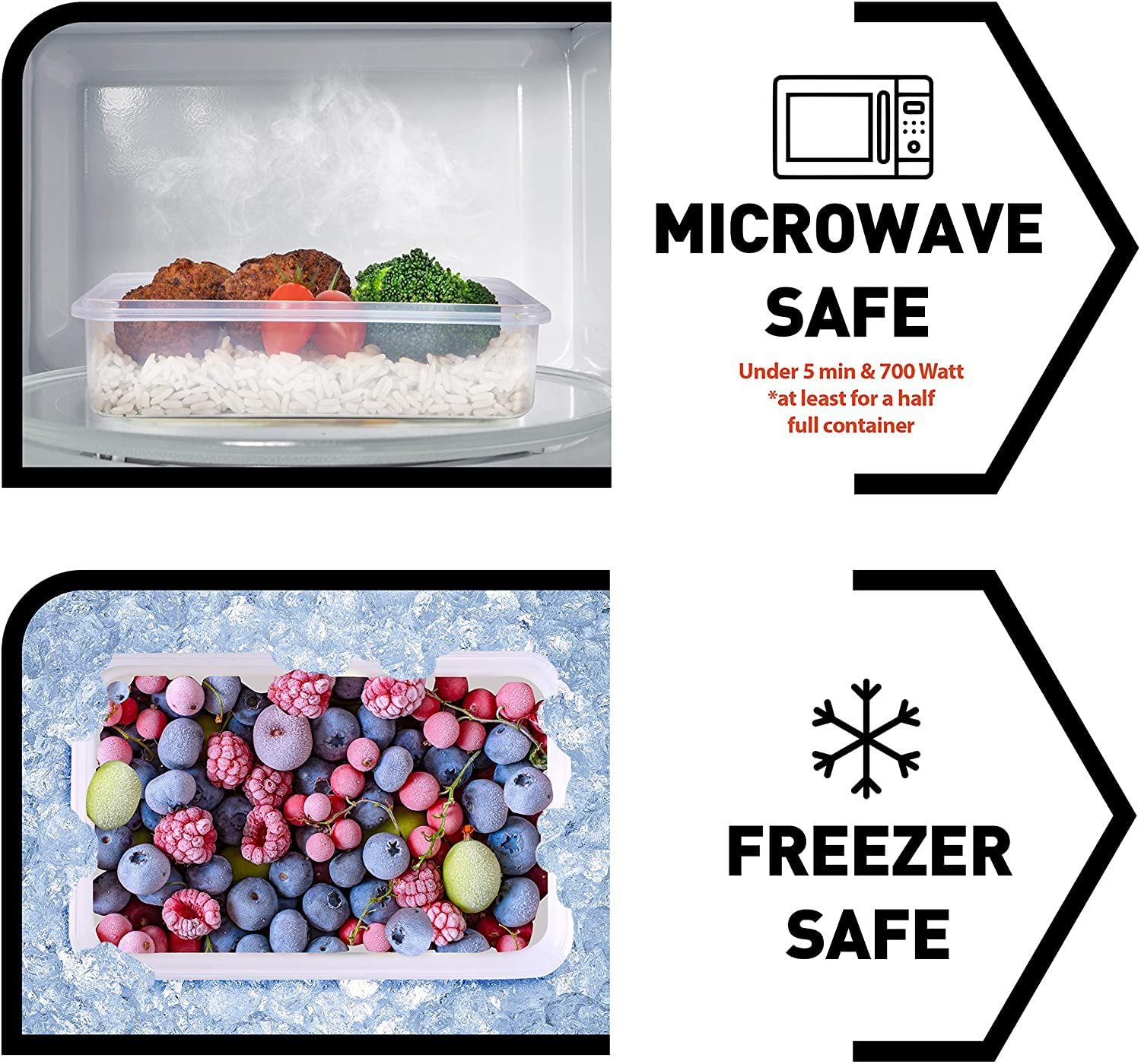 VeLve 48 PCS Food Storage Containers Set with Lids Airtight (24 Containers & 24 Lids), Leak-Proof, BPA Free, Kitchen Storage and Organization, Meal Prep, Reusable Lunch Containers, Transperent