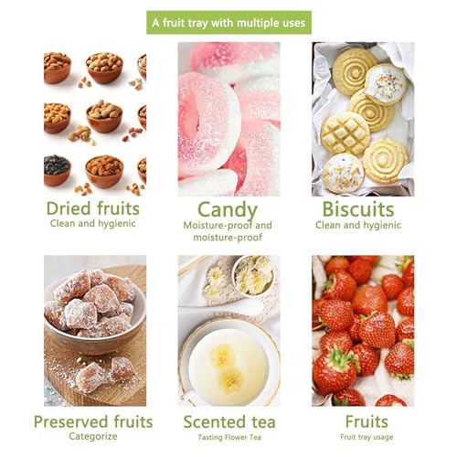 Cute Rotating Snack Box with Lid - White, Diameter: 7.09 inches, Height: 1.77 inches