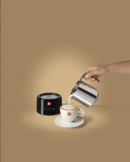 Illy Milk Frother by Lissoni (Stainless Steel), Dishwasher Safe, All Milk Types, Hot Chocolate