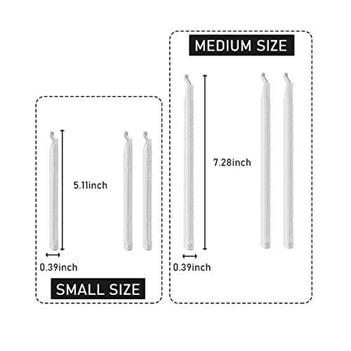 Pack of 12 Plastic Chip Clip Stick, Reusable Bag Sealer Stick for Kids Snacks Seasoning Cooking Backing, Stay Fresh Bag Sealer Sticks Kit, 4 Size in One Set