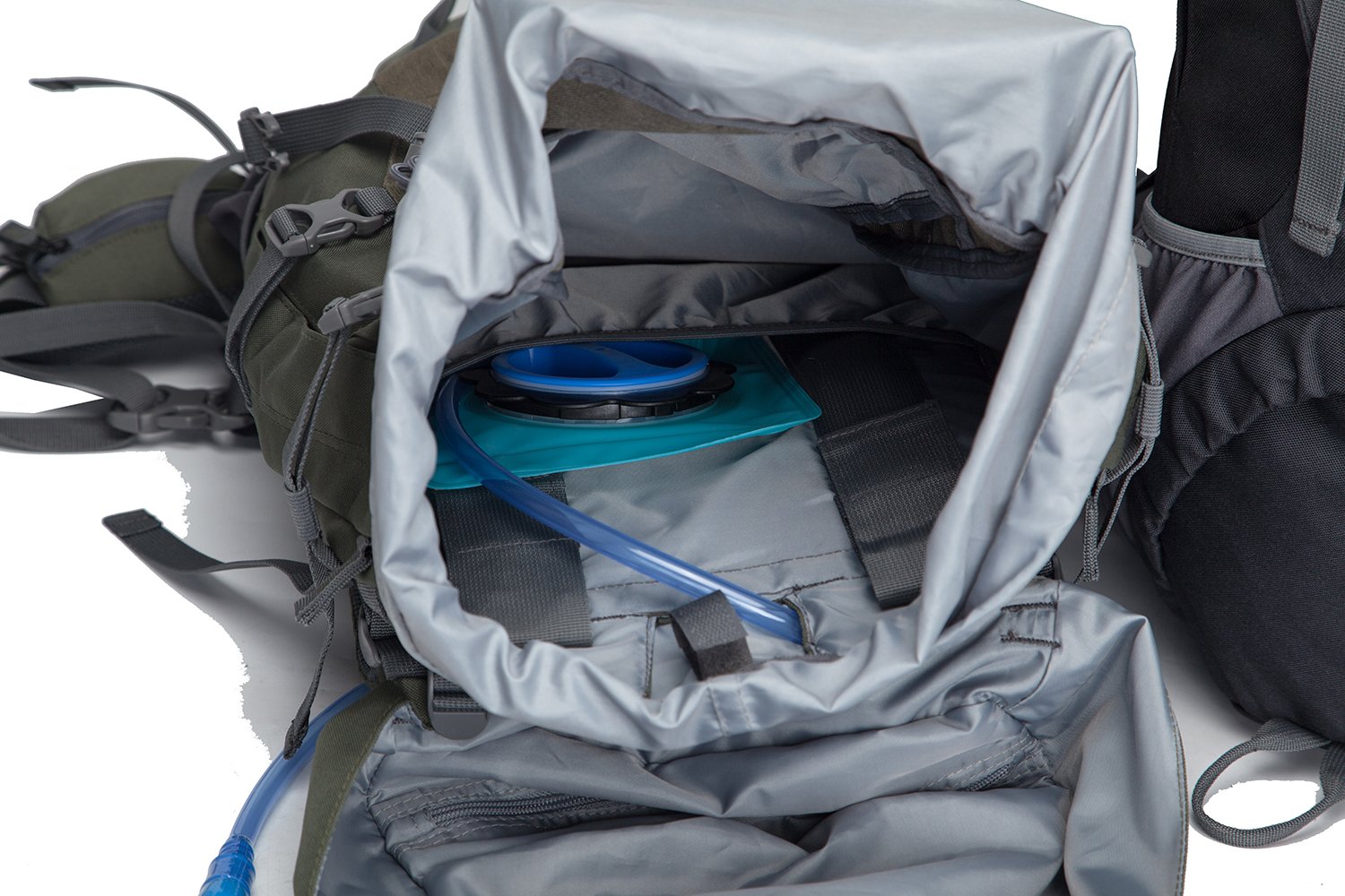 TERRA PEAK Backpacking Backpack Hiking Backpack 65L+20L khaki green