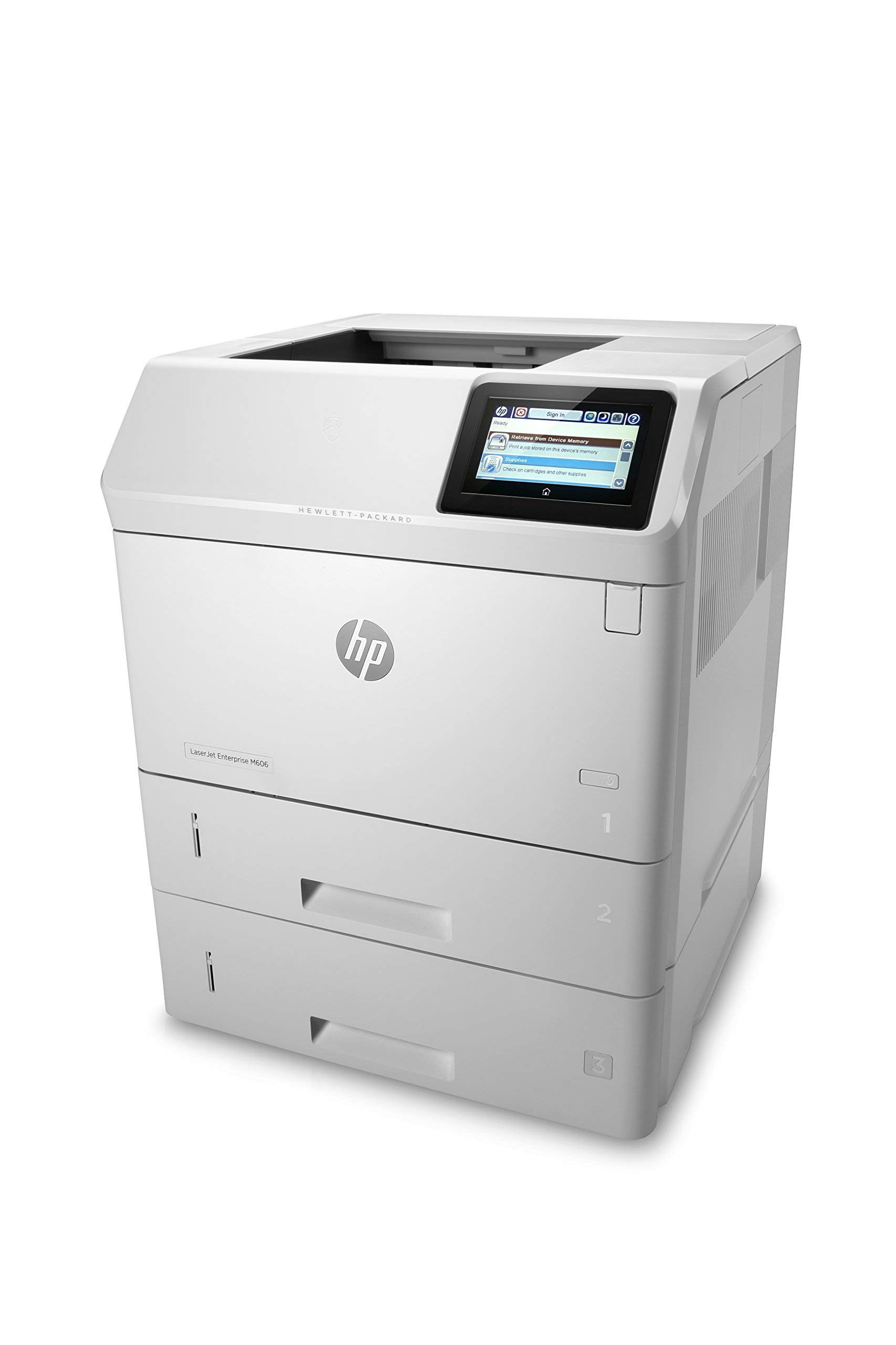 HP Monochrome Laserjet Enterprise M606x Printer w/HP FutureSmart Firmware, (E6B73A#BGJ) (Certified Refurbished)