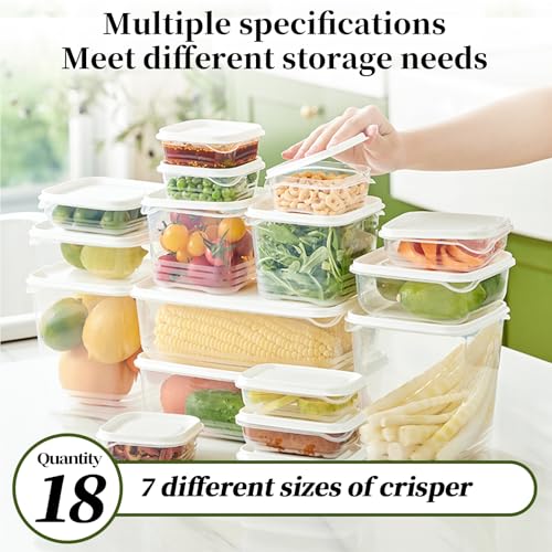 NXCJINYU Food Storage Containers, 36-Piece,Plastic Deli Containers with Lids, Slime, Soup, Meal Prep Containers 、Stackable 、Leakproof 、Microwave、Dishwasher、Freezer Safe- Reusable,for Kitchen Storage