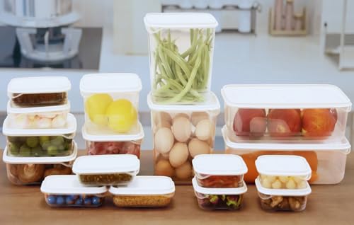 NXCJINYU Food Storage Containers, 36-Piece,Plastic Deli Containers with Lids, Slime, Soup, Meal Prep Containers 、Stackable 、Leakproof 、Microwave、Dishwasher、Freezer Safe- Reusable,for Kitchen Storage