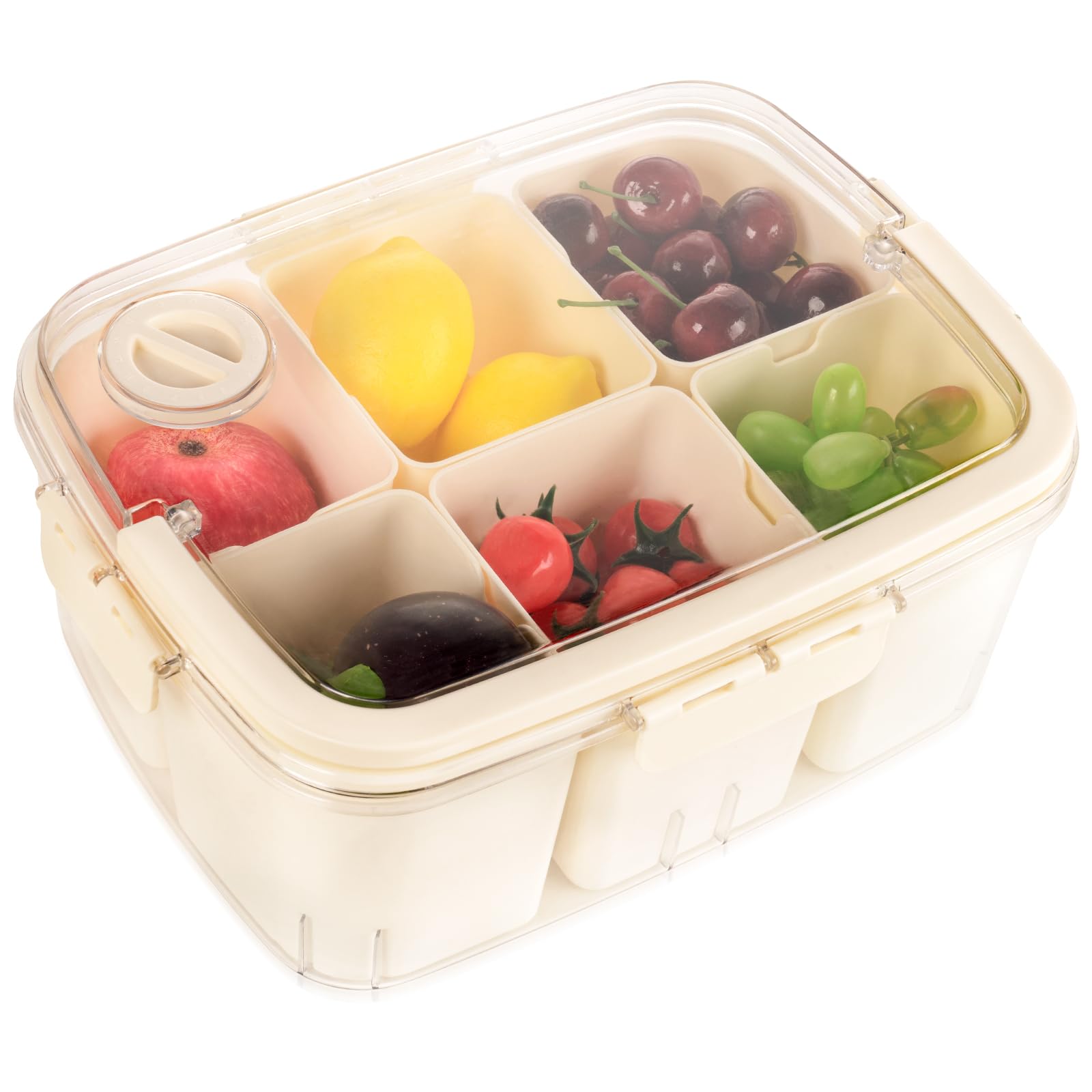 Artendjoon Kitchen Organizers and Storage, Food Storage Containers with Lids, Meal Prep Containers Reusable, Organization and Storage, Snack Box, Fridge Organizer, Snackle Box Container, Serving Tray