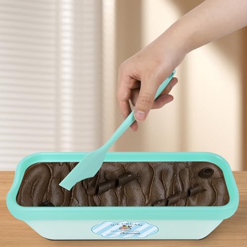 Artcome Set of 2 Ice Cream Tub Containers 1.5 Quart Ea. - Freezer Storage Tubs with Writable Labels - Double Insulation Design - Ideal for Sorbet, Ice Cream, Frozen Jelly & Frozen Yogurt - Mint Green