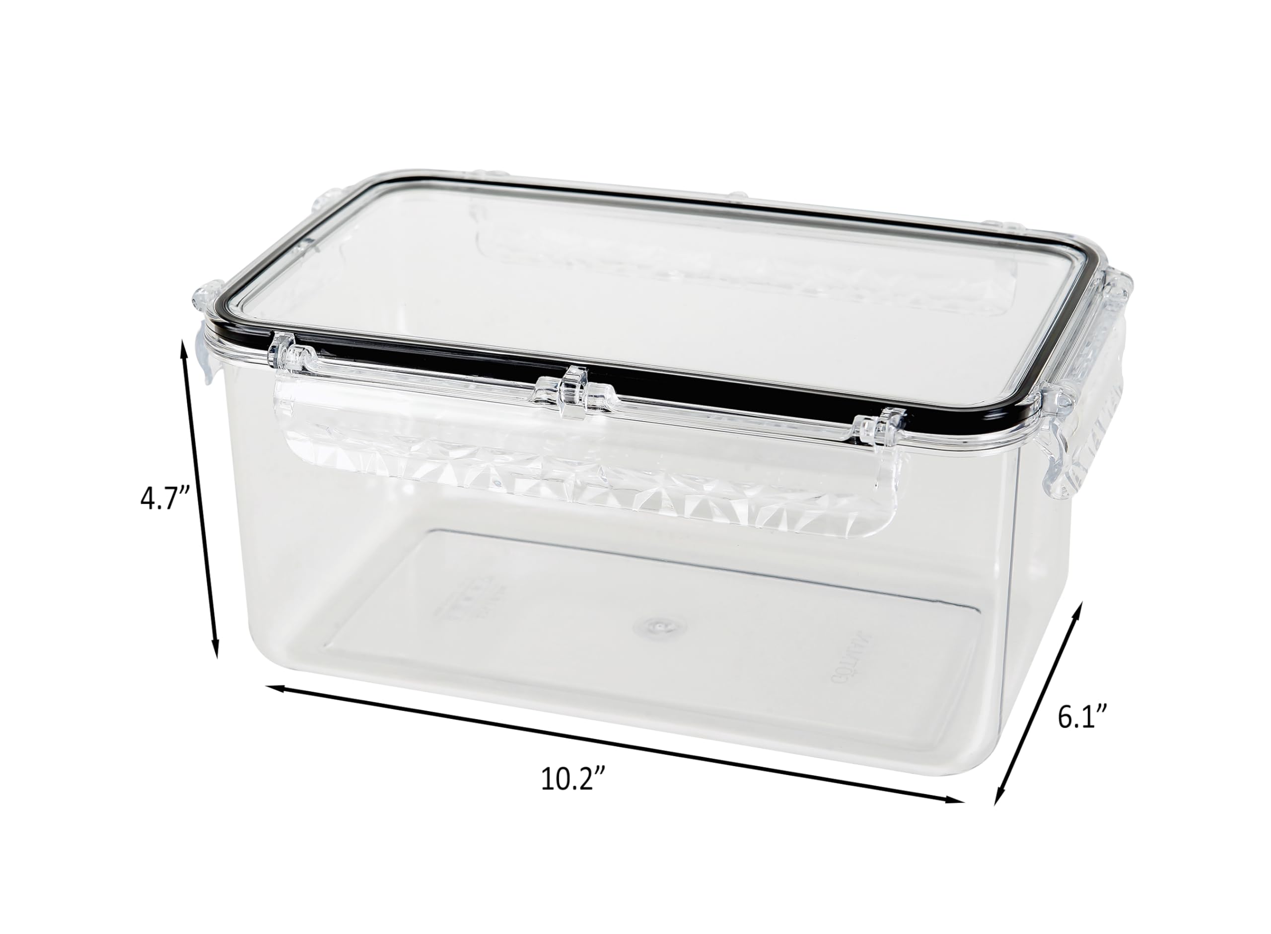 gotman Airtight Food Storage Container With Lid (91.3oz) BPA-Free | Meal Prep | Microwave, Freezer and Dishwasher Safe | Leak-Proof | Kitchen Fridge Organizer Boxes | Fresher Food