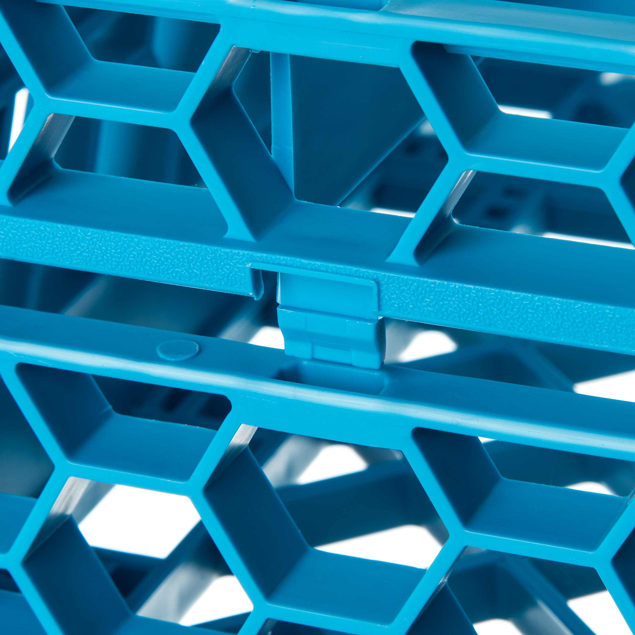 CFS RE2514 OptiClean 25 Compartment Divided Glass Rack Extender, 1.78", CFS Blue